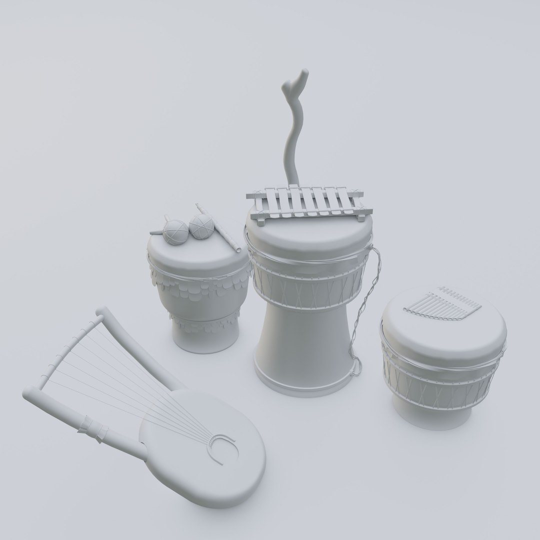 Musical Instruments 3D Model - TurboSquid 1976656