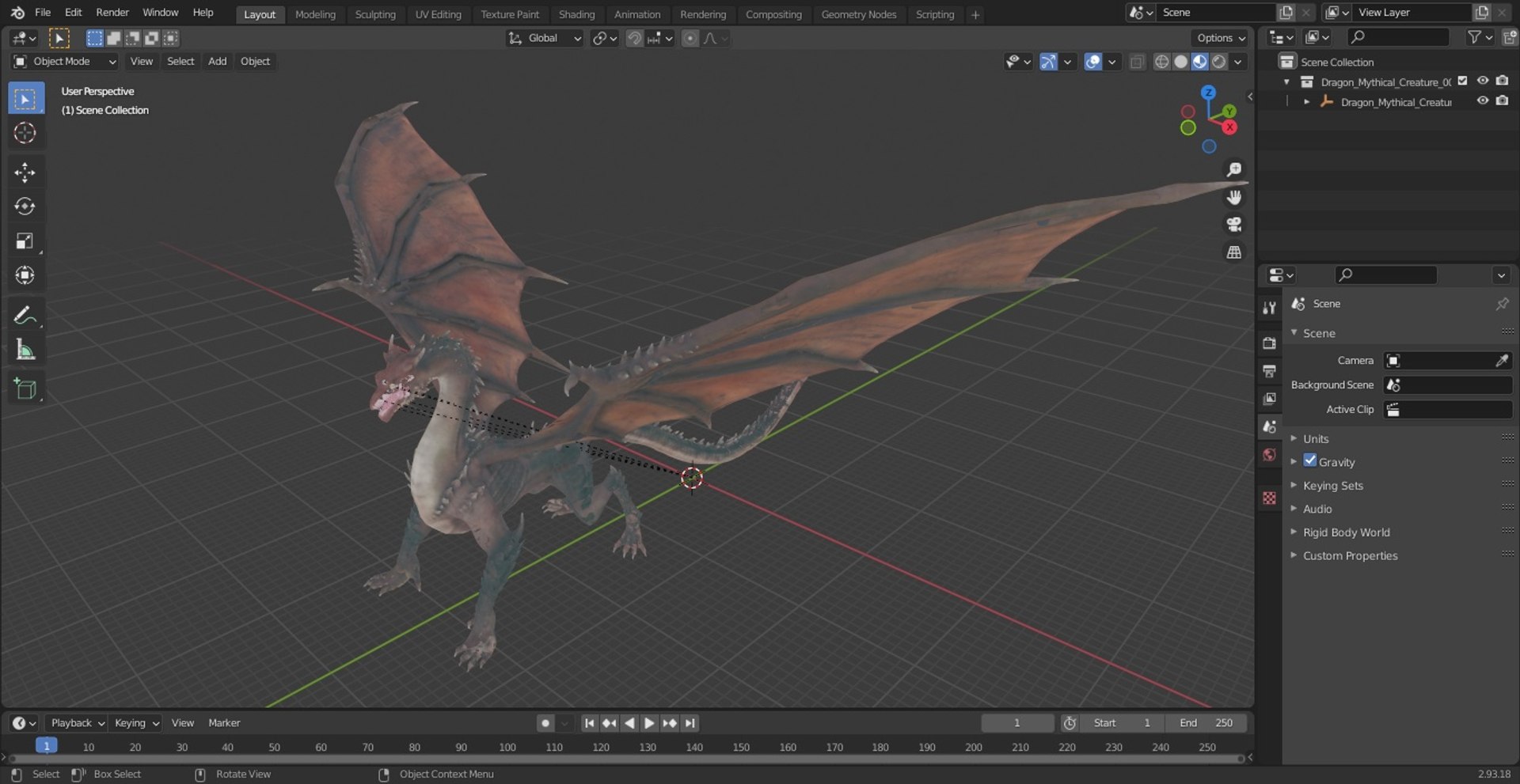 Dragon Mythical Creature 3D model - TurboSquid 2155427