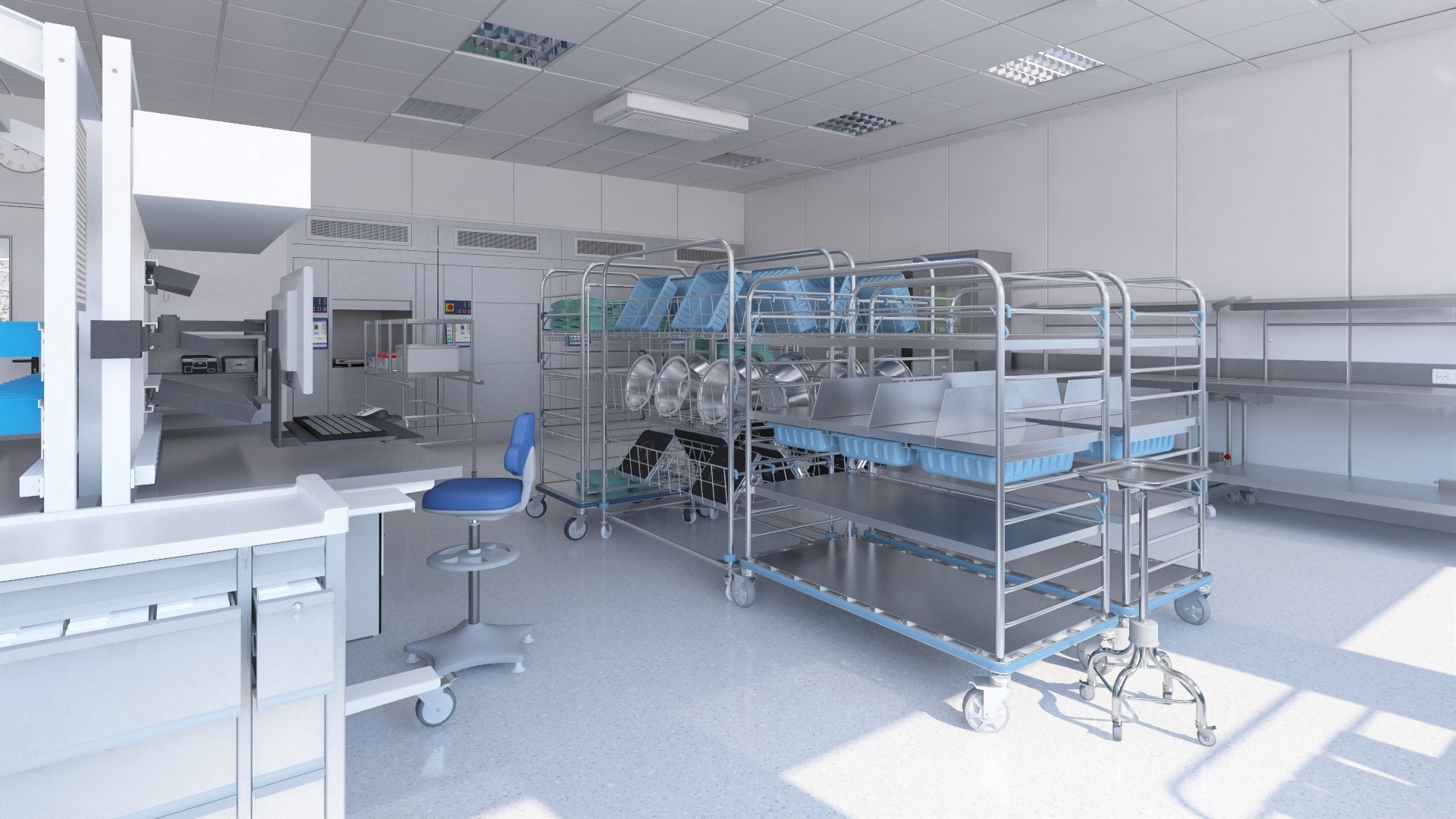 3D Medical Sterilization Room Model TurboSquid 2013166