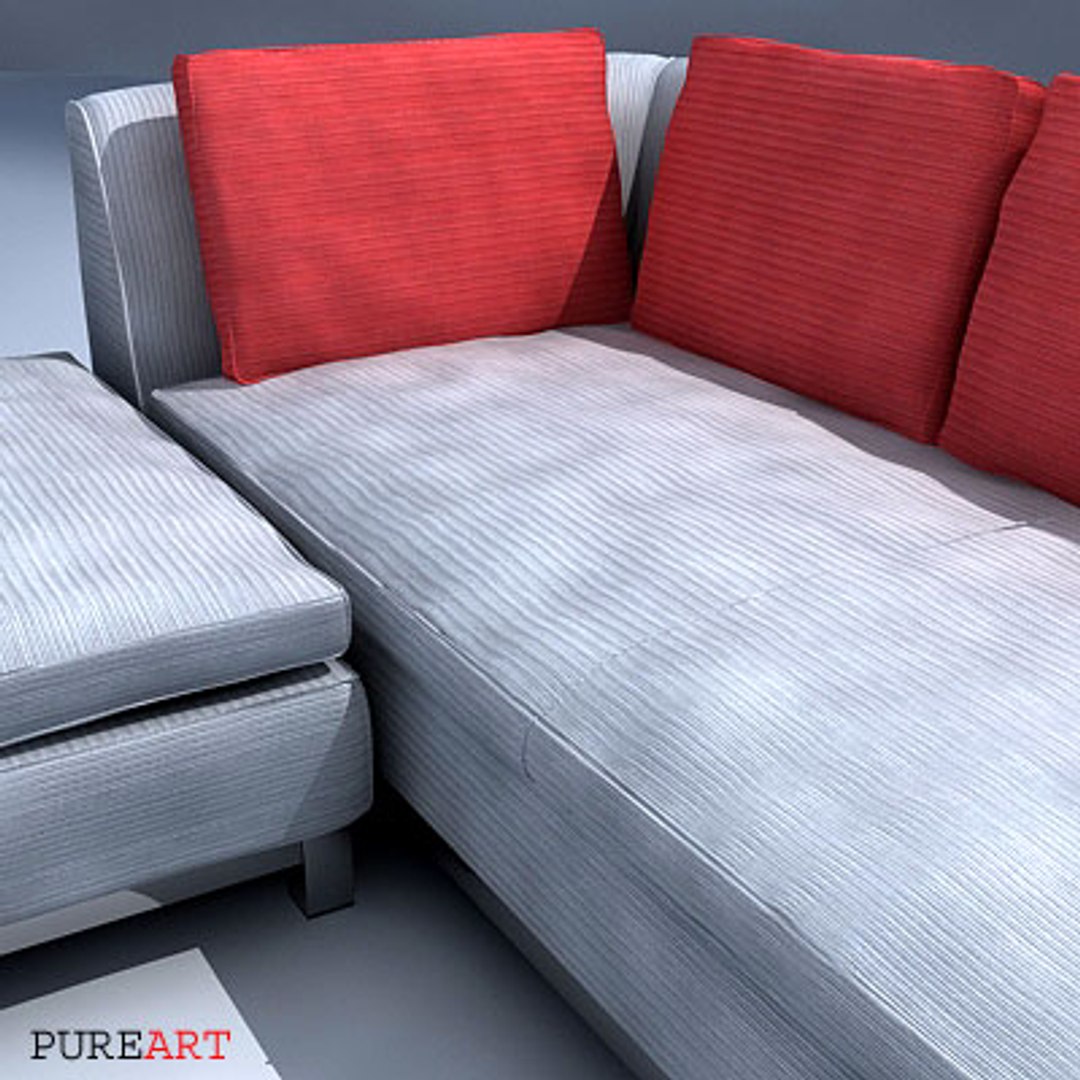 upholstered furniture divan 3d model