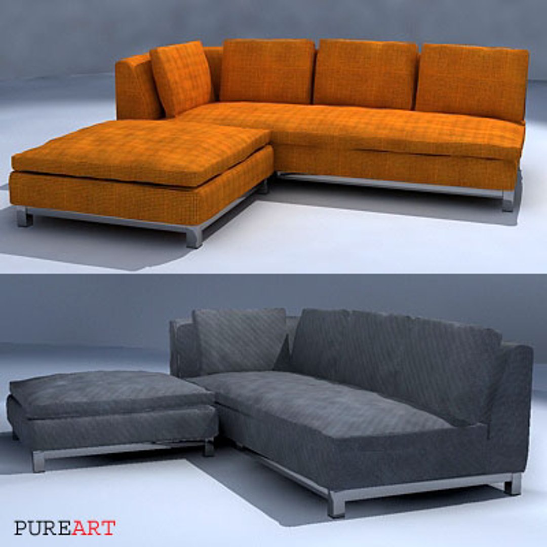 upholstered furniture divan 3d model