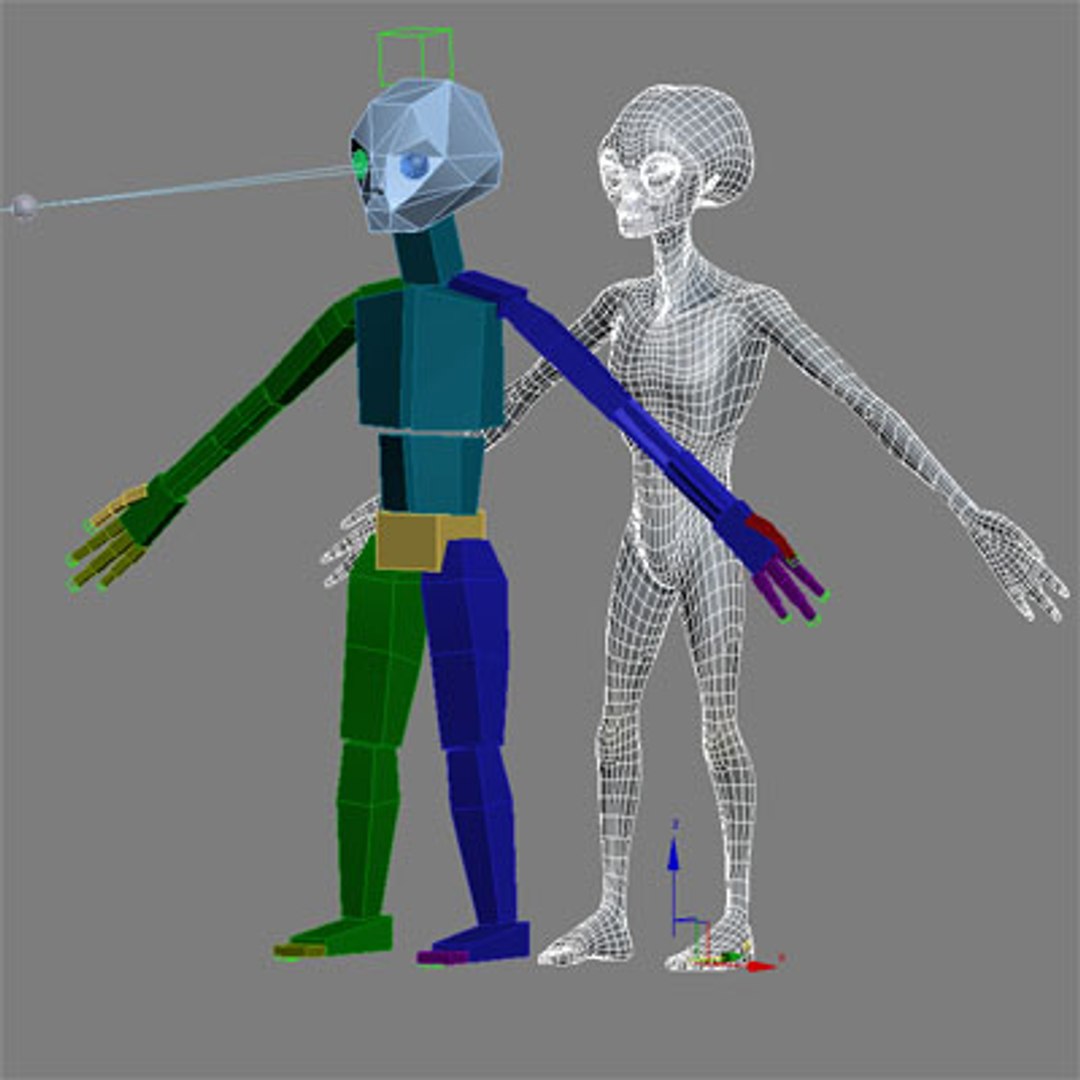 3ds Max Gray Alien