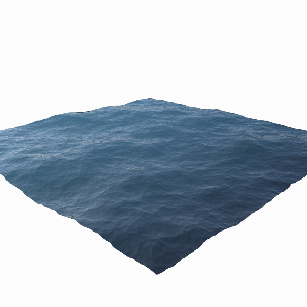 3d ocean scene model