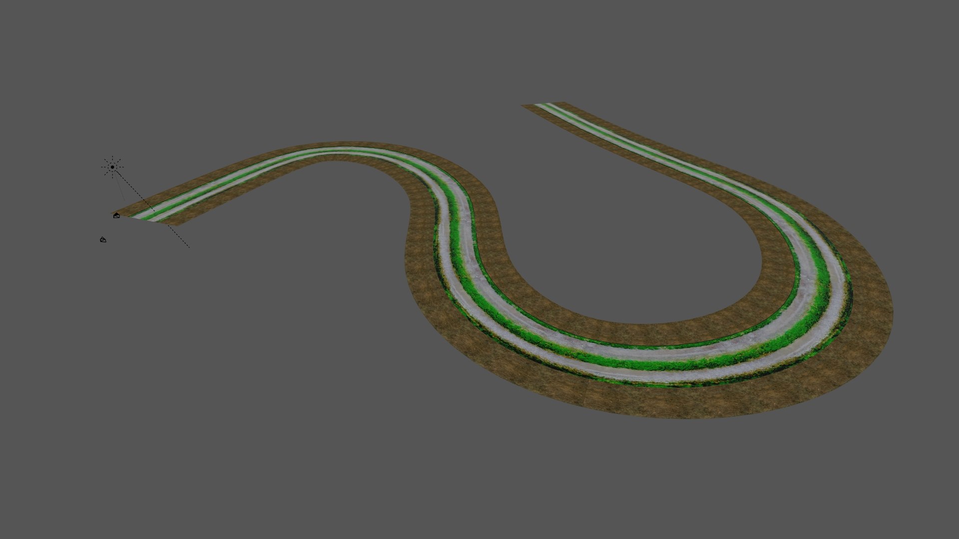 3D gravel driveway tileable road model - TurboSquid 1180626
