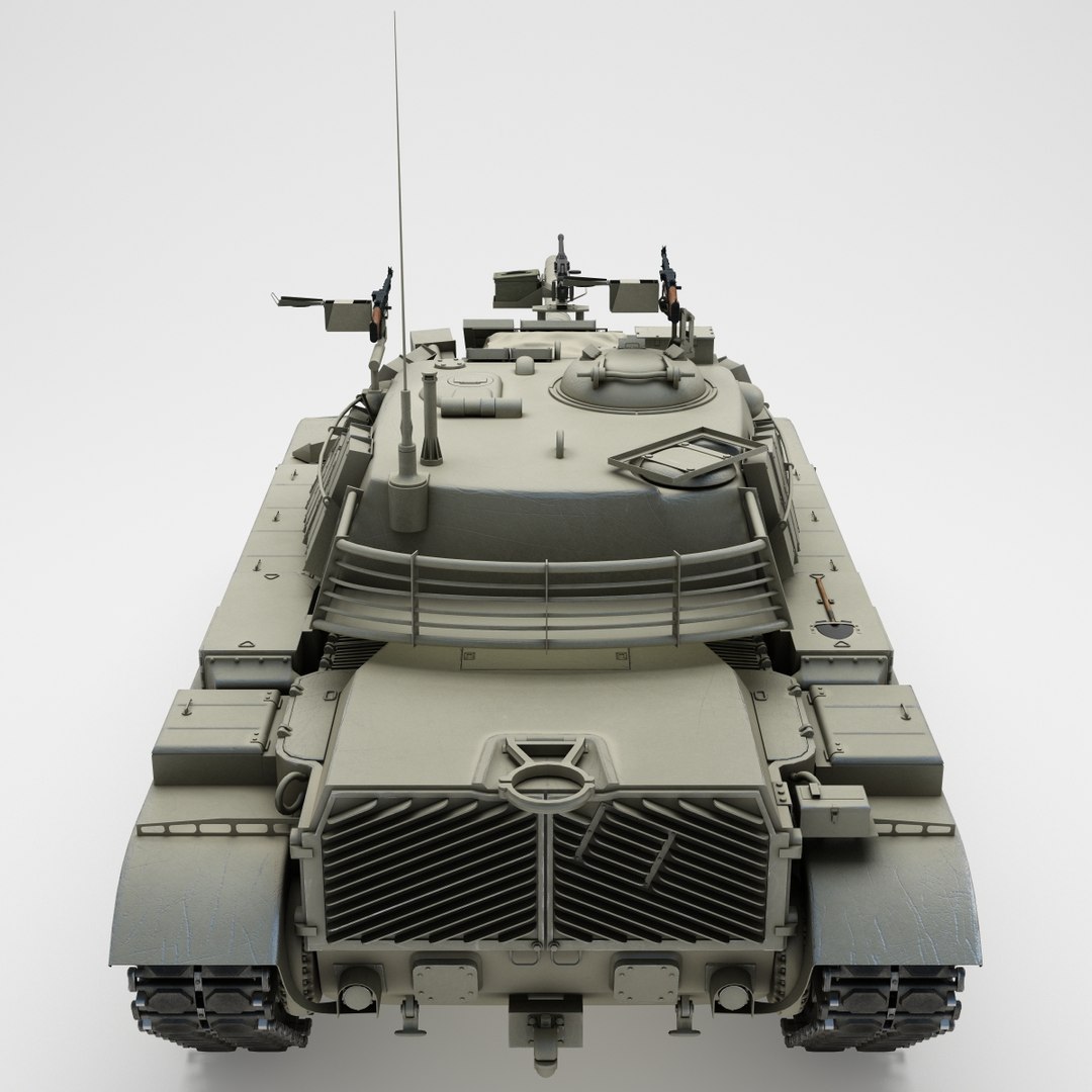 Israel Tank Magach 6 3d Model