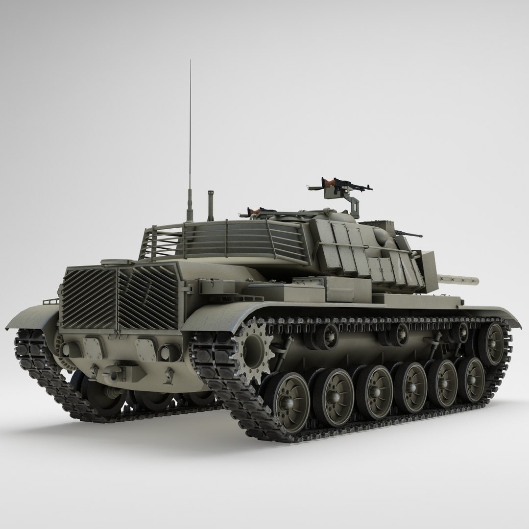 israel tank magach 6 3d model