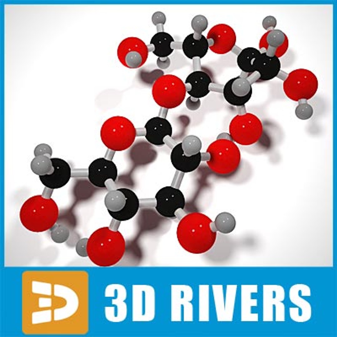 3ds Cellobiose Molecule Structure