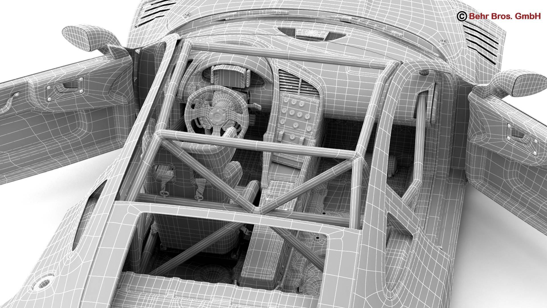 generic sports car gt 3d model