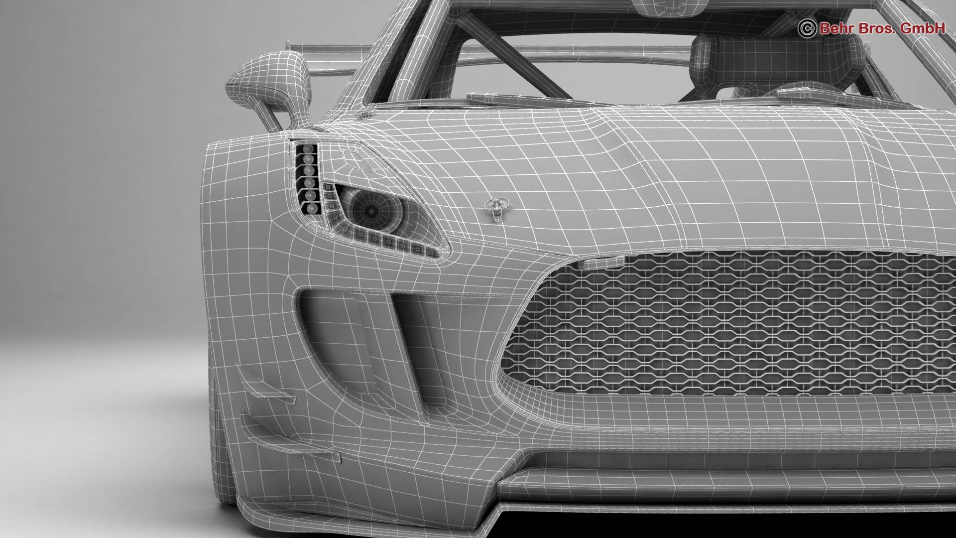 generic sports car gt 3d model