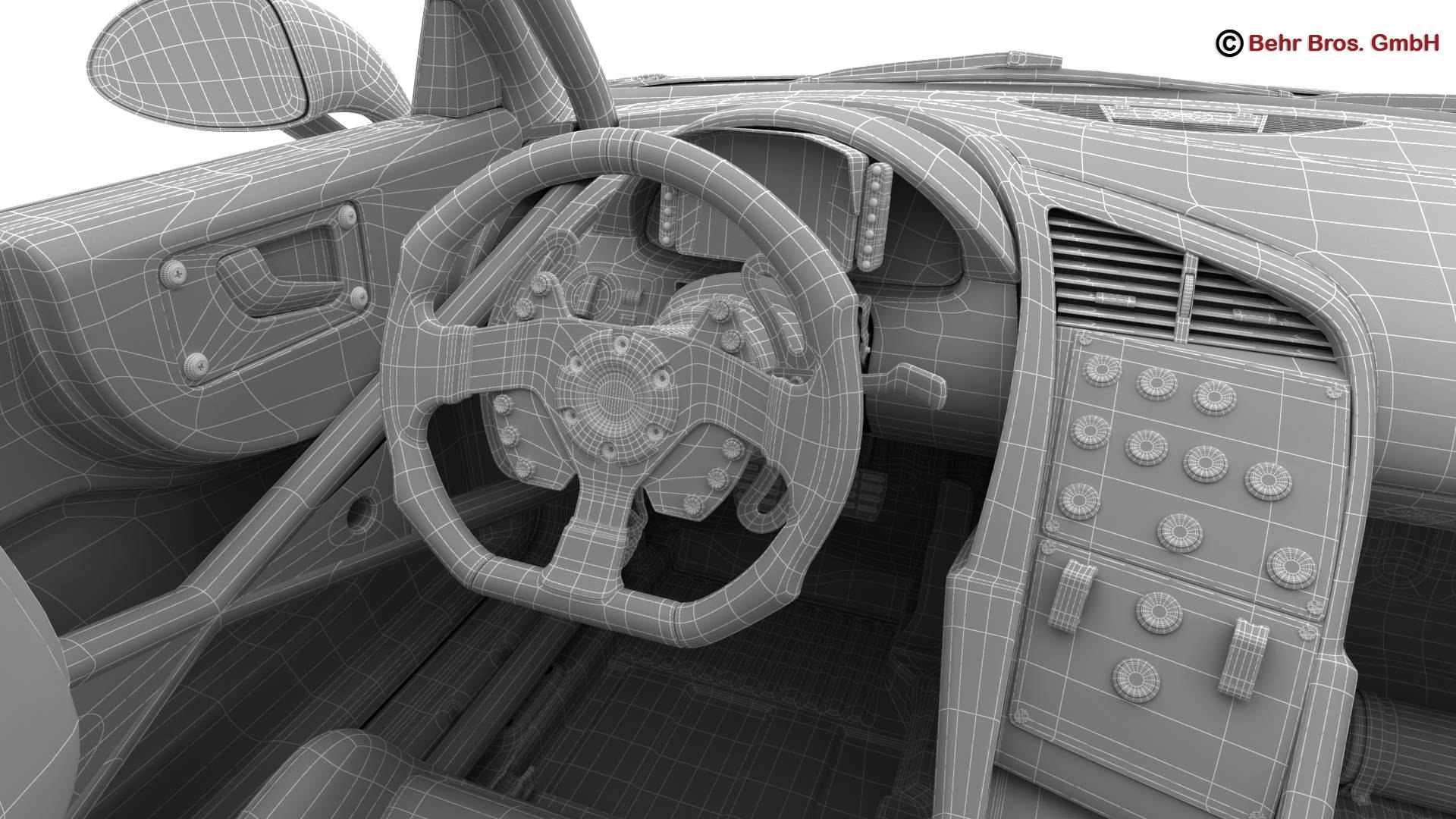 generic sports car gt 3d model