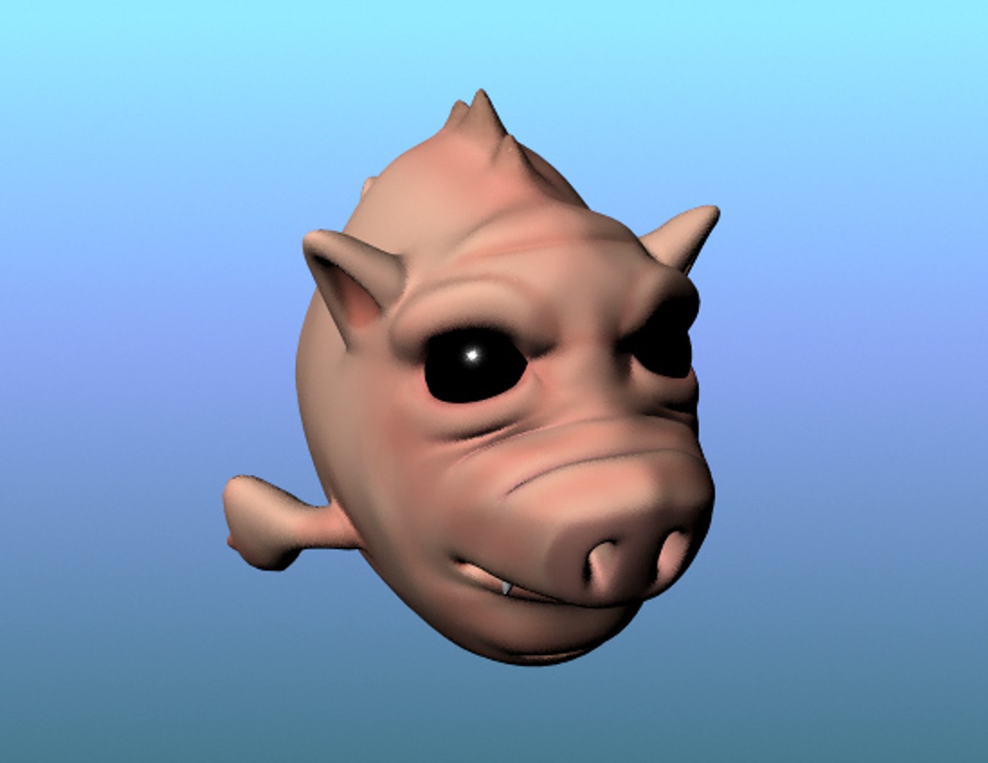 farm pig 3d model
