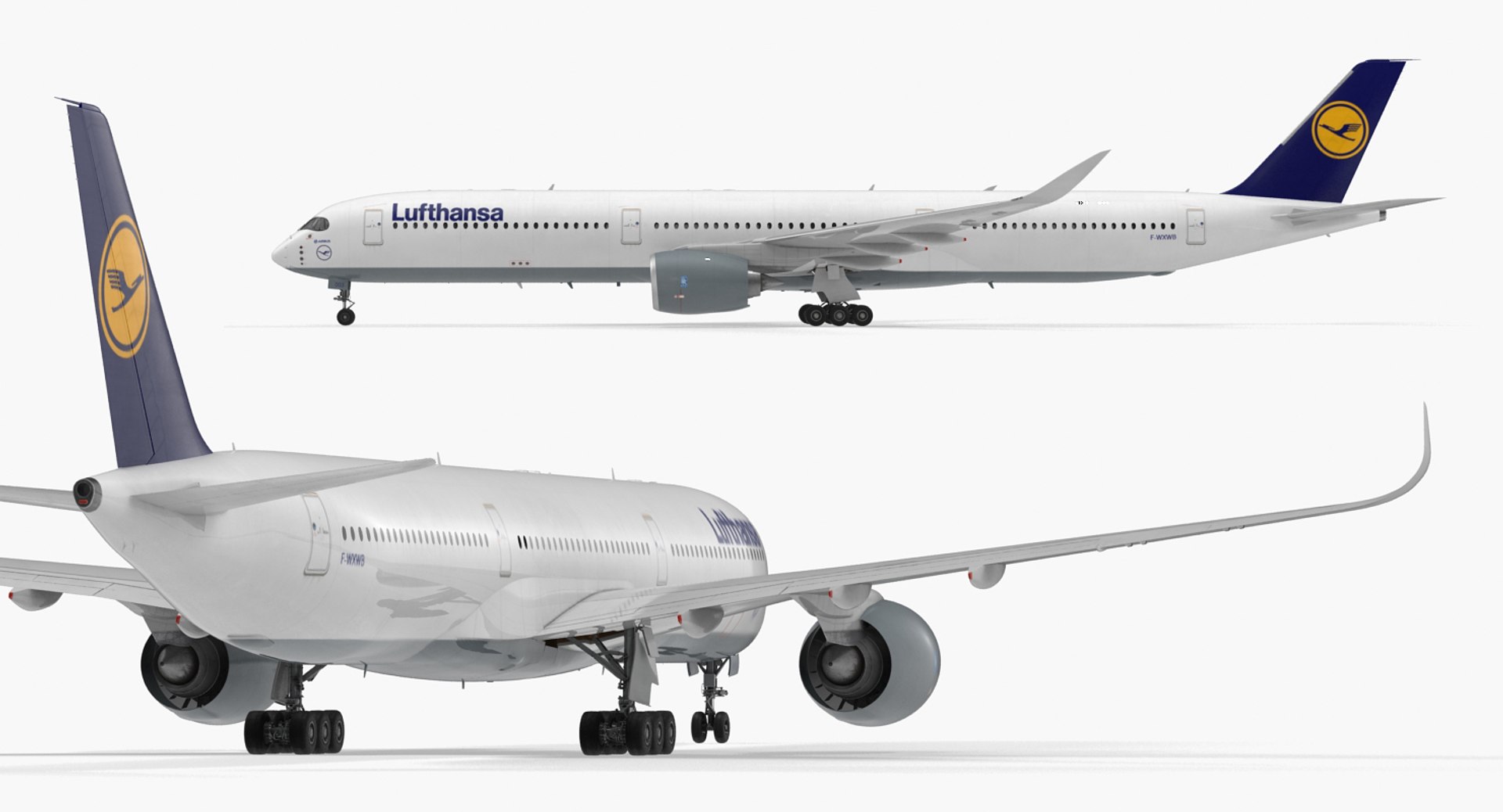 3D Airbus A350-1000 Lufthansa | 1144409 | TurboSquid