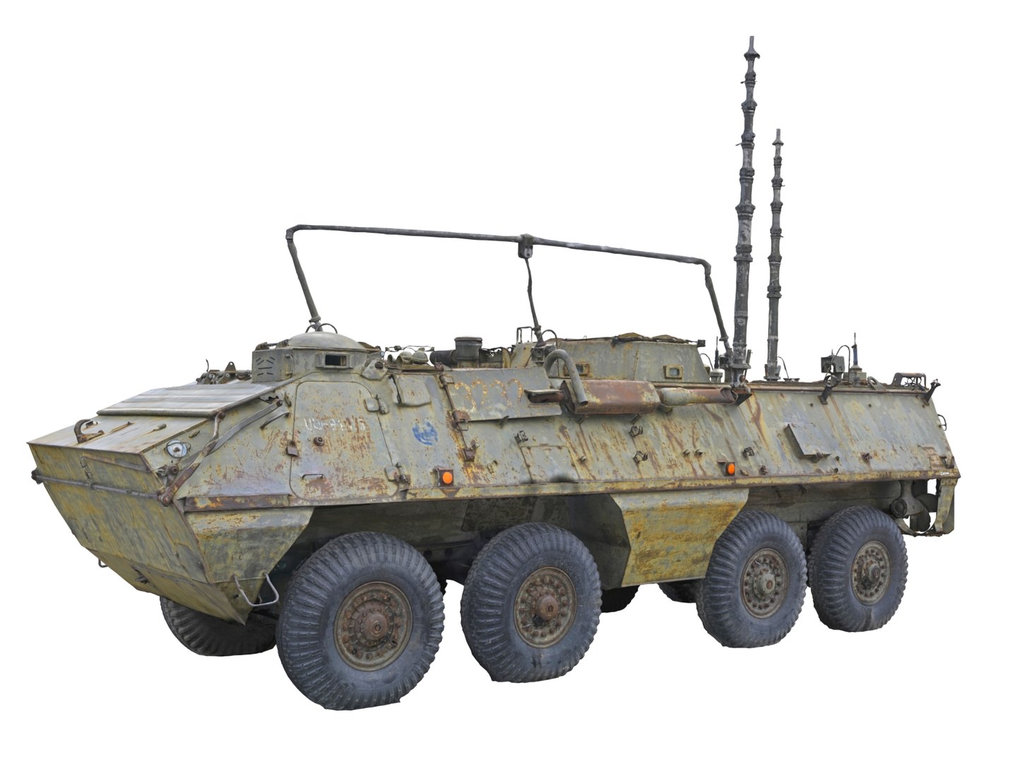 Old Russian Military Armored Car 3D Model - TurboSquid 1436705