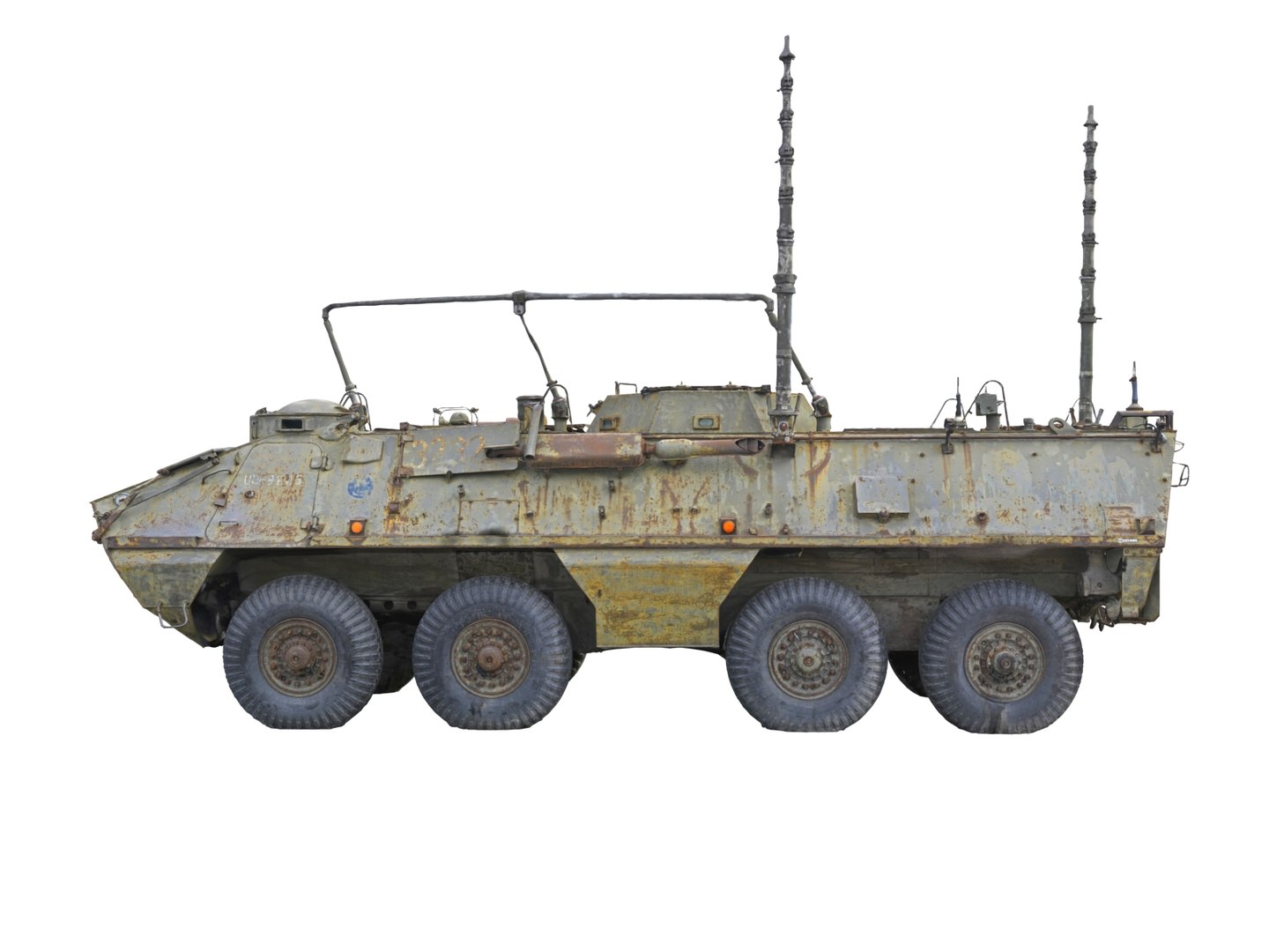 Old Russian Military Armored Car 3D Model - TurboSquid 1436705
