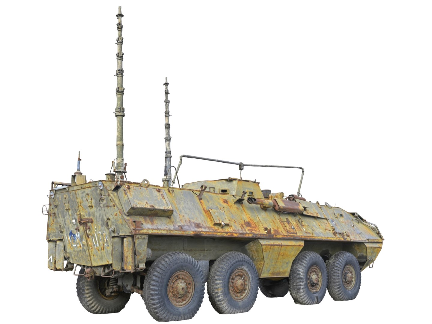 Old Russian Military Armored Car 3D Model - TurboSquid 1436705