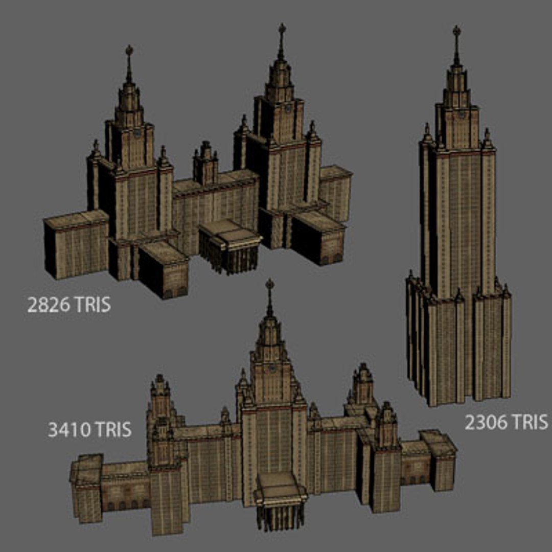 Moscow State 3d Model