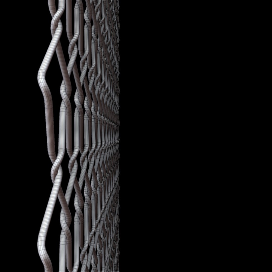 3D Wire Fence Model - TurboSquid 1464126