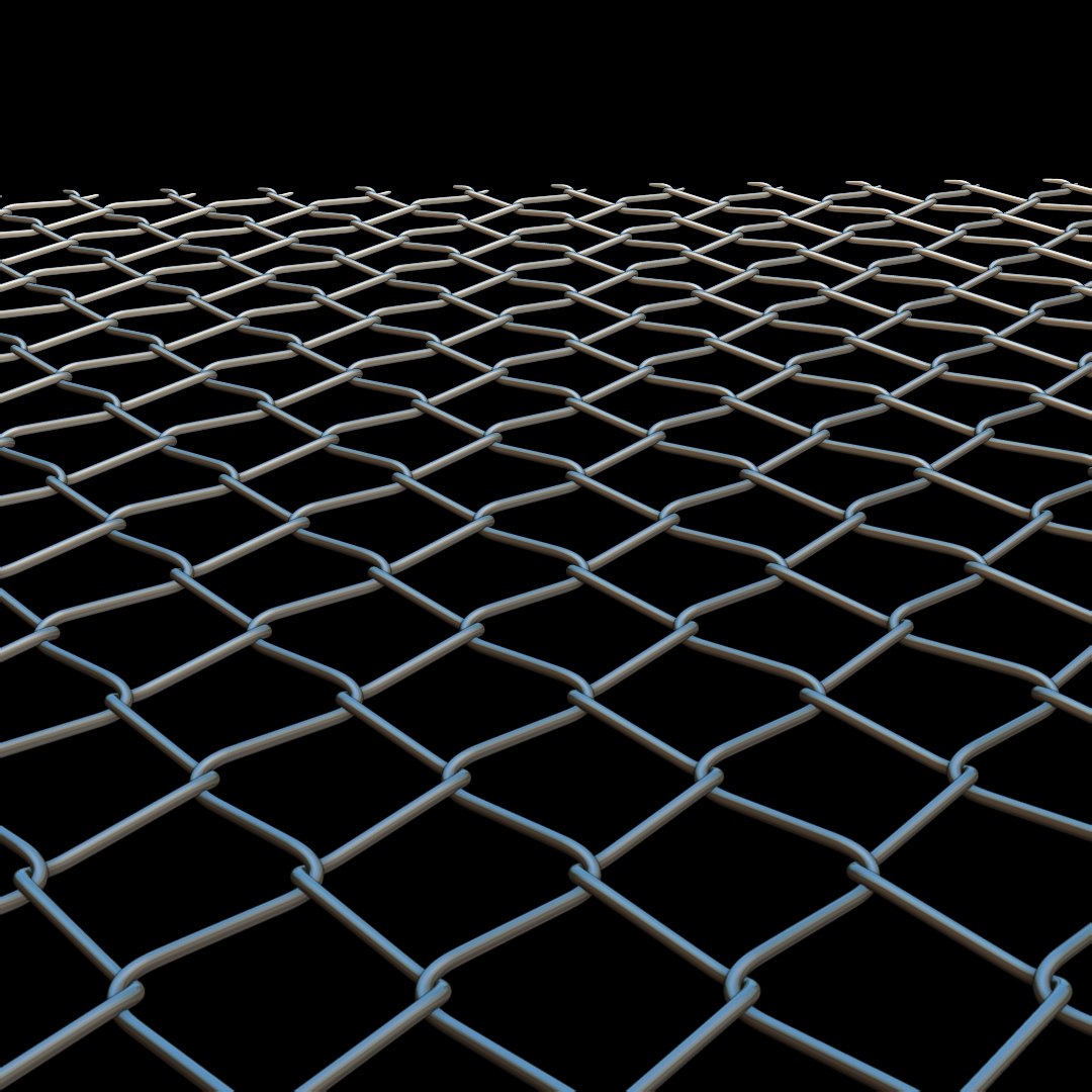 3D Wire Fence Model - TurboSquid 1464126