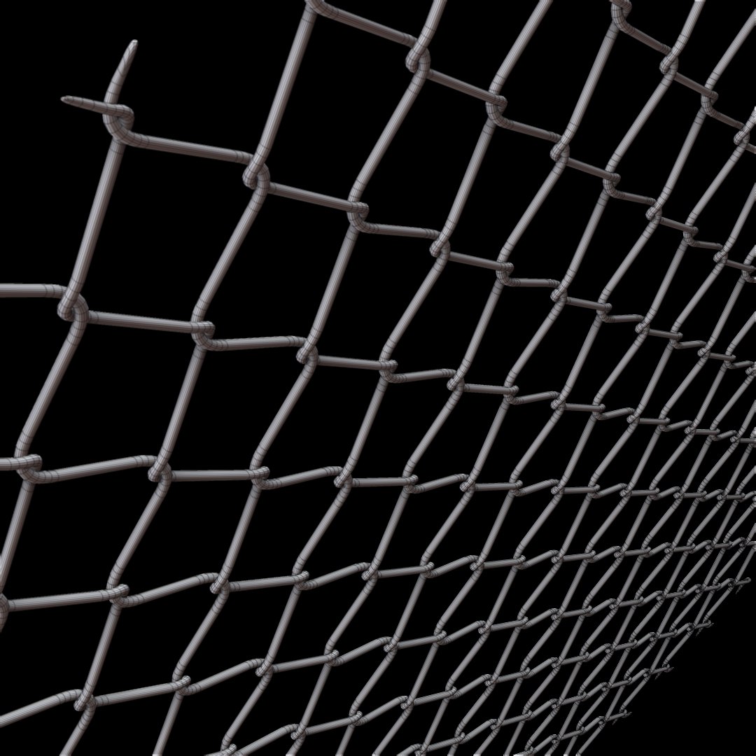 3D Wire Fence Model - TurboSquid 1464126