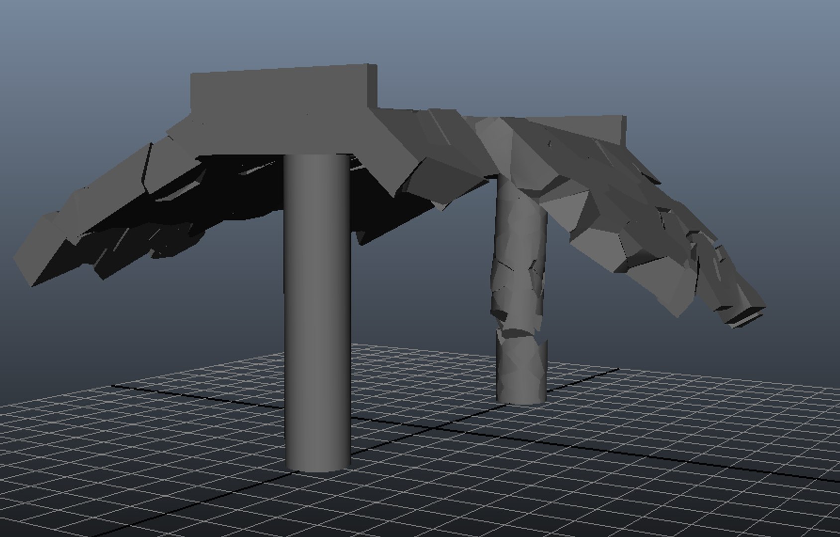 Free Fbx Model Broken Bridge Highway