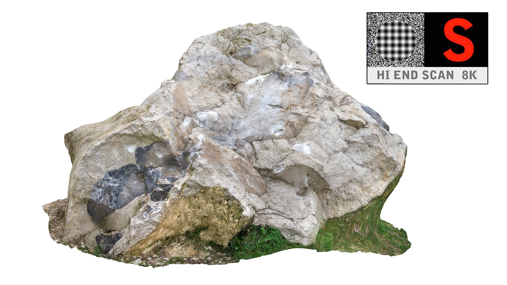 Jurassic Rock Scanned 8k Obj