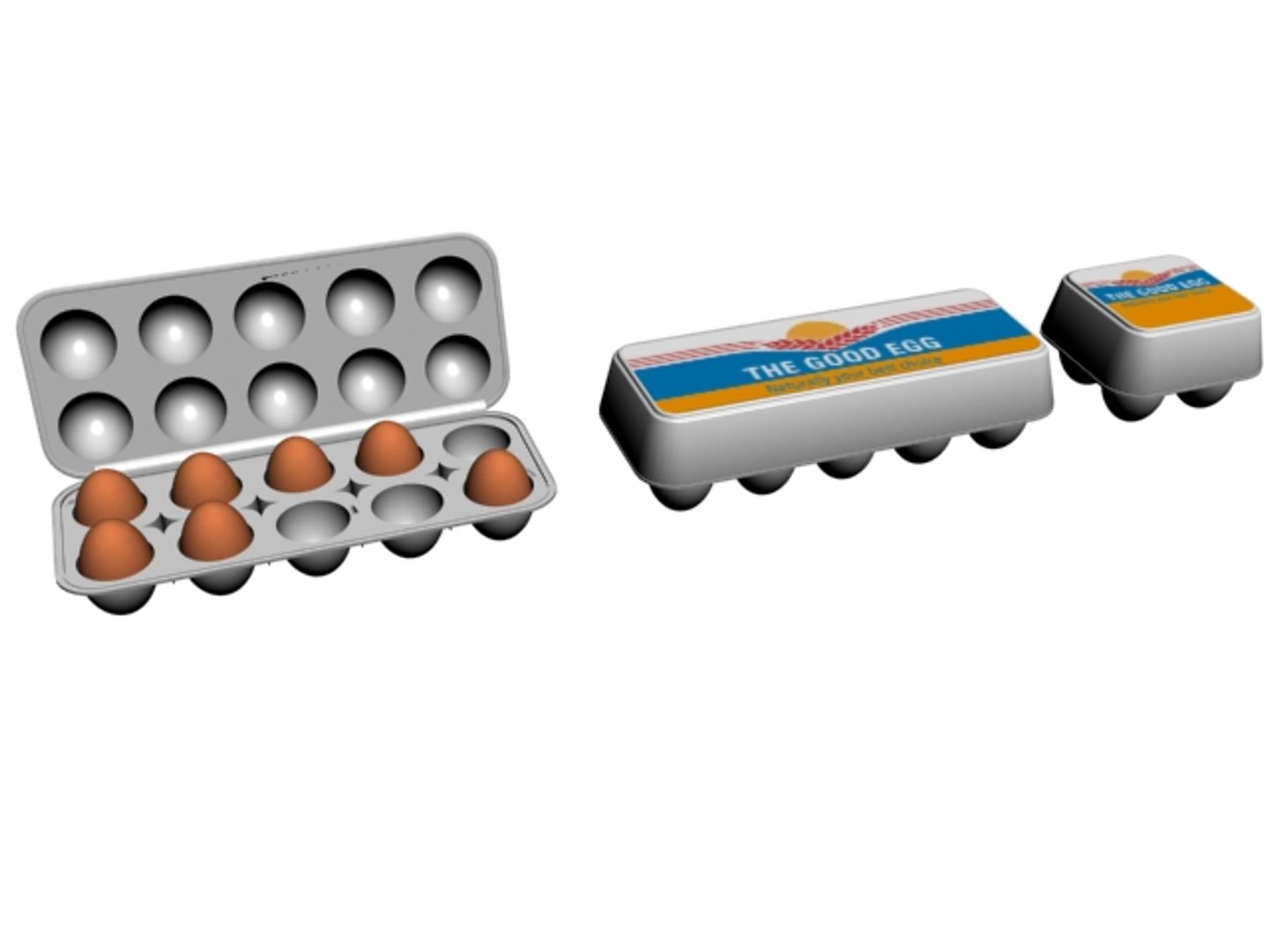 Eggbox 3D Model - TurboSquid 1448685