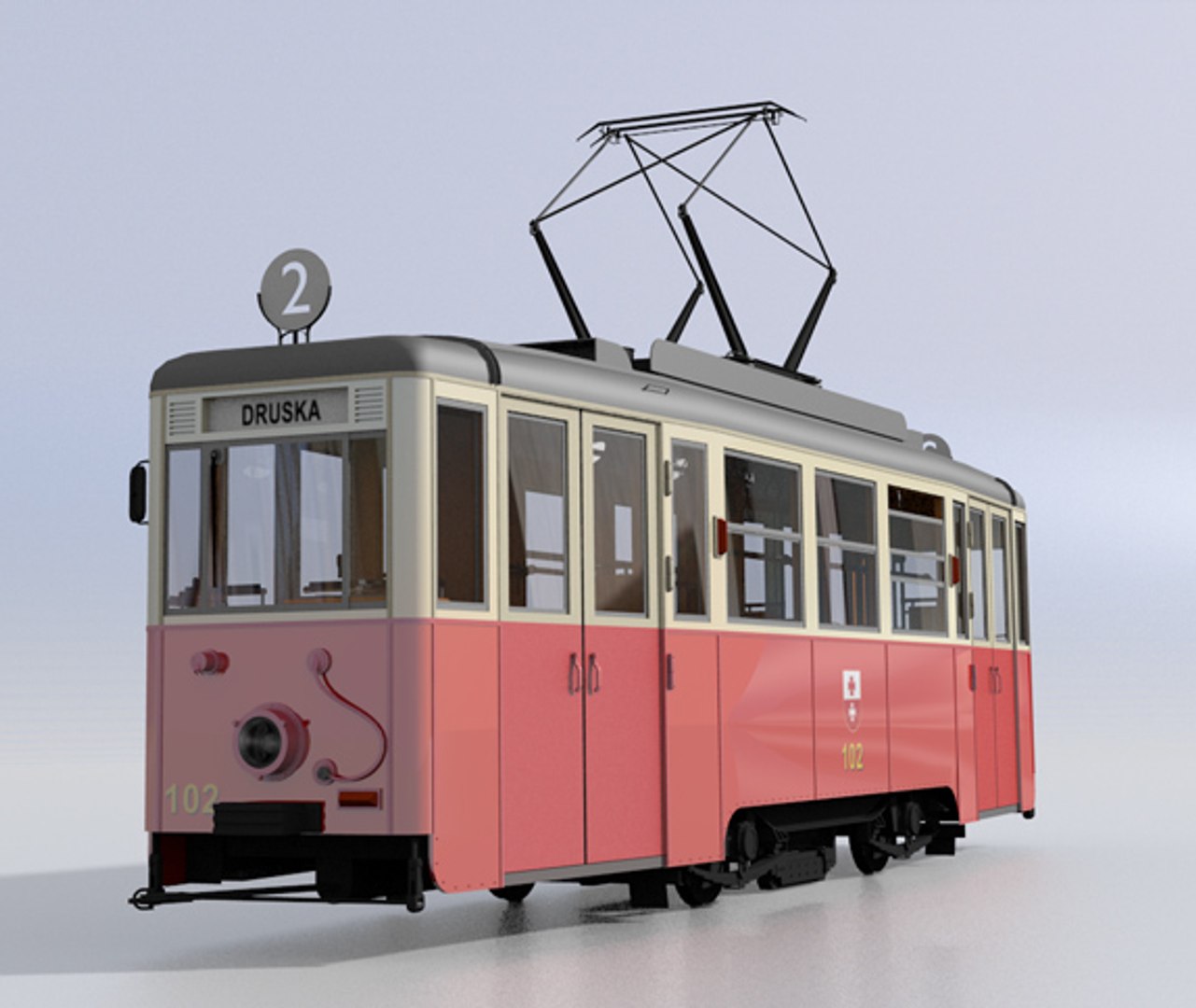 3d Konstal N1 Tram