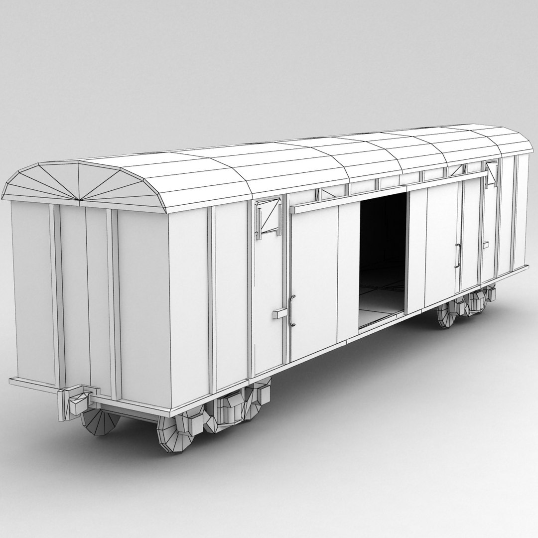 Boxcar Car 3d Model