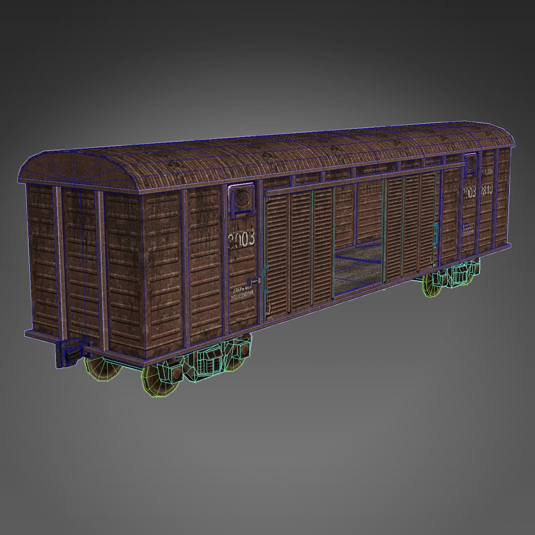 Boxcar Car 3d Model