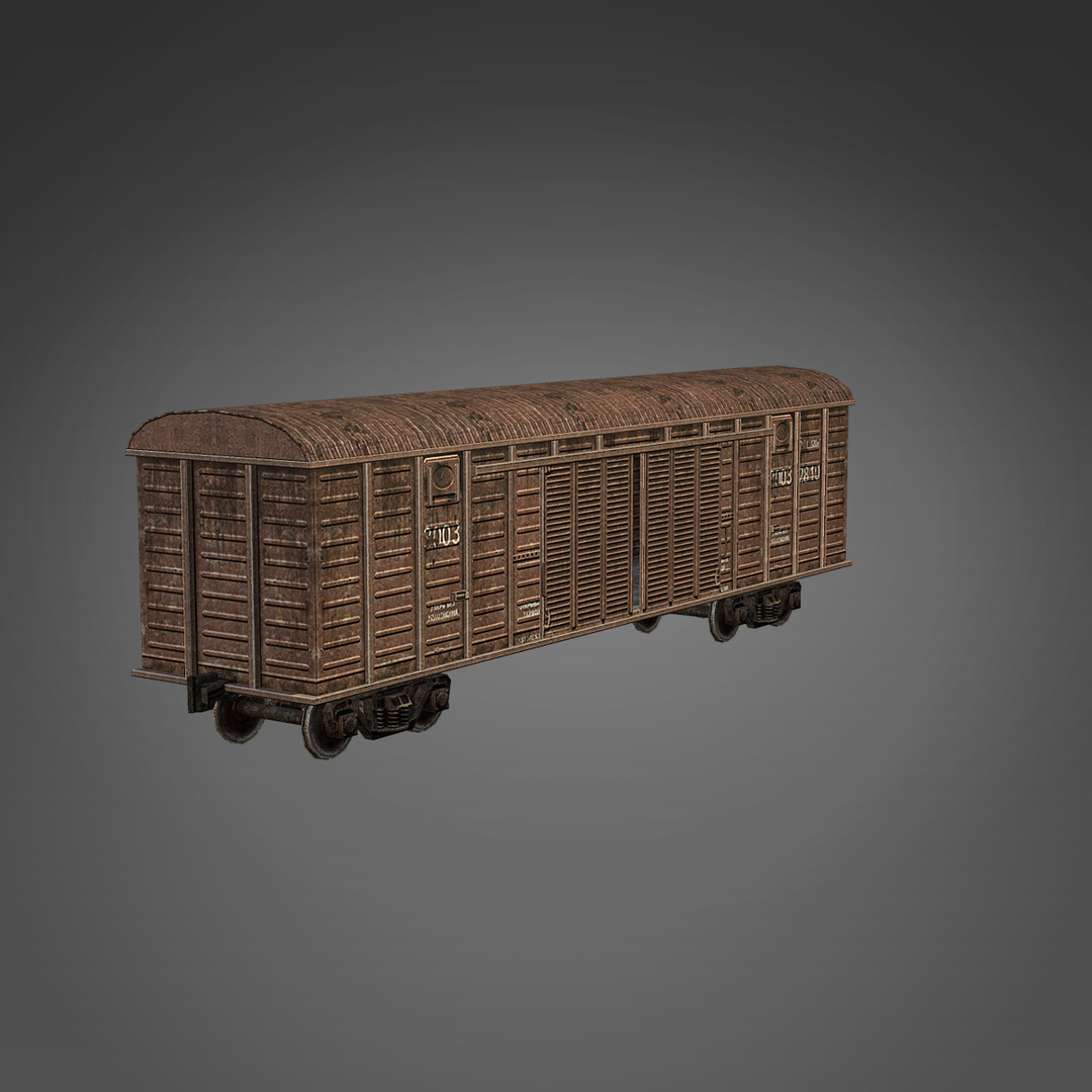 Boxcar Car 3d Model
