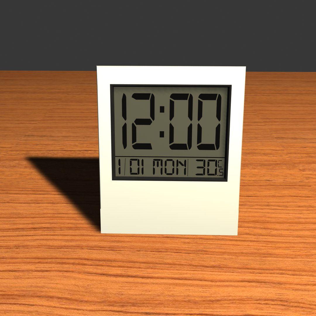 3D Digital Clock - TurboSquid 1169497