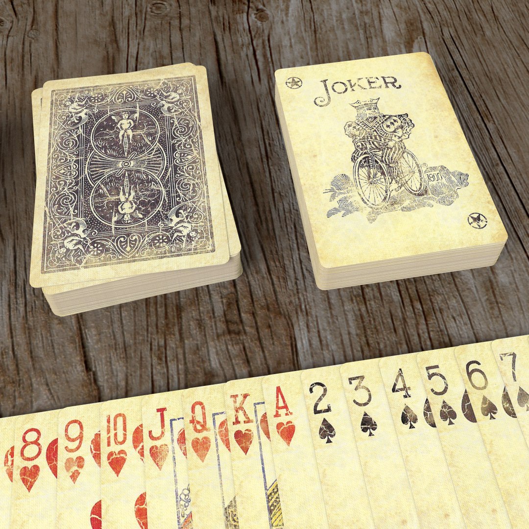 3D Set Poker Card Playing Model - TurboSquid 1550077