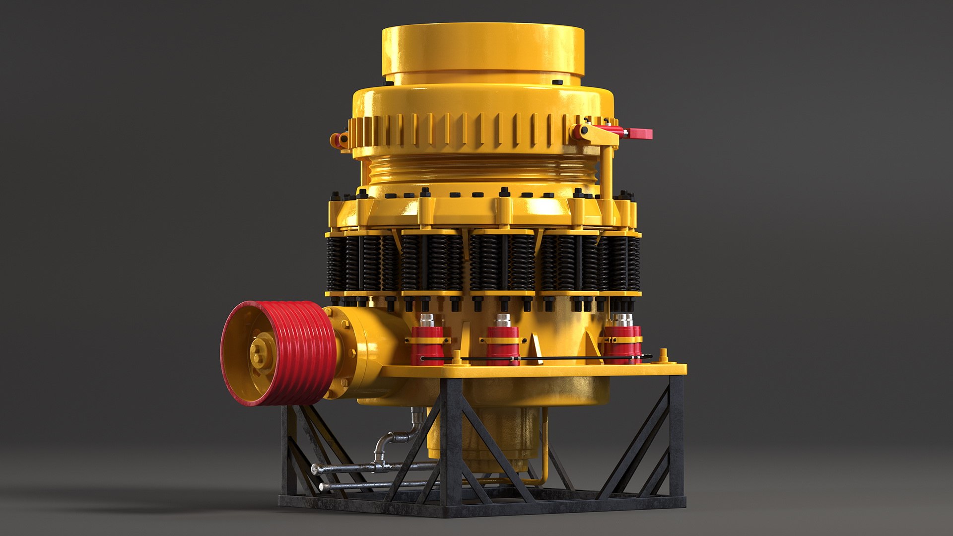Hydraulic Cone Crusher 3D Model - TurboSquid 1980941