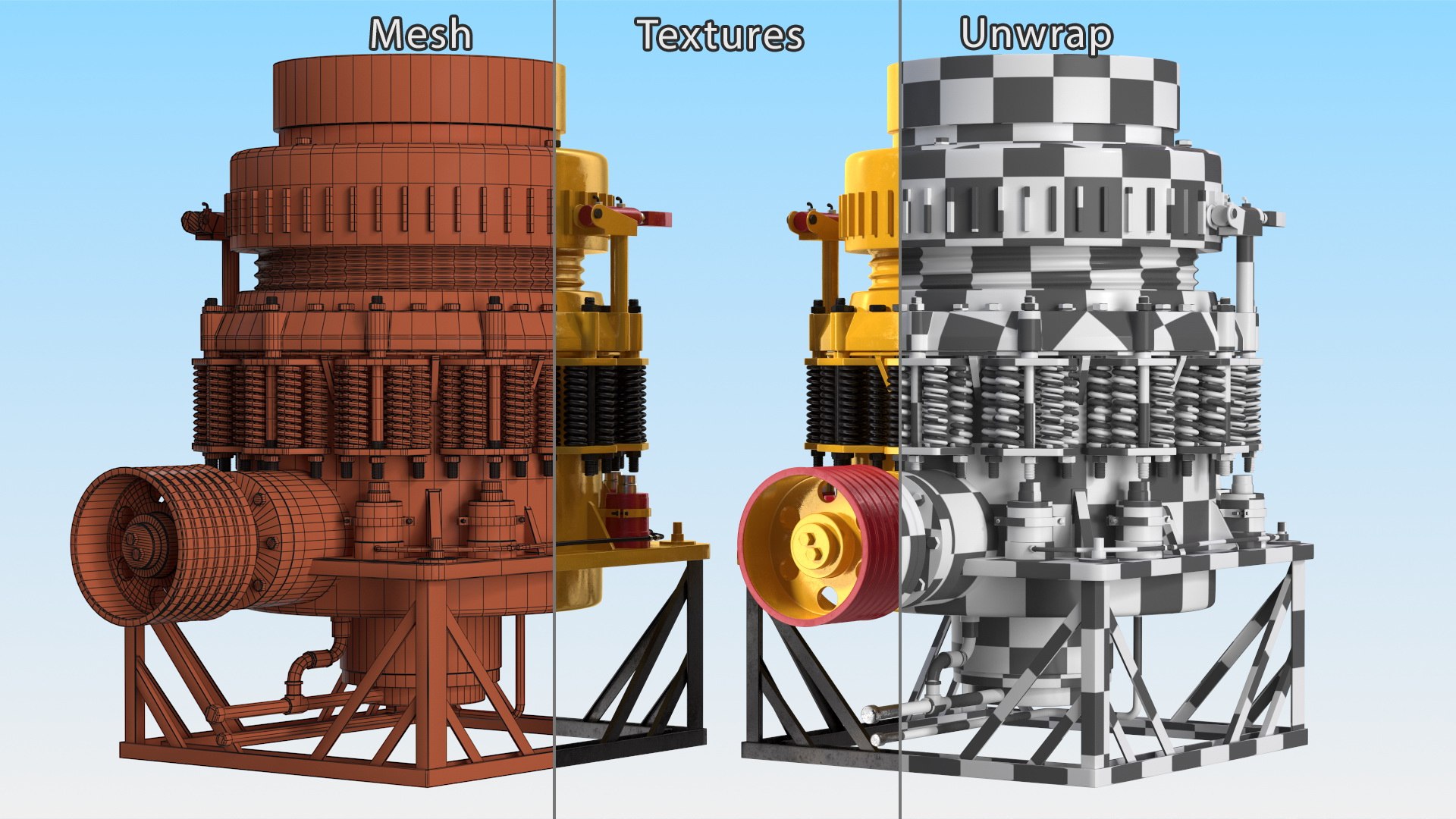 Hydraulic Cone Crusher 3D model - TurboSquid 1980941