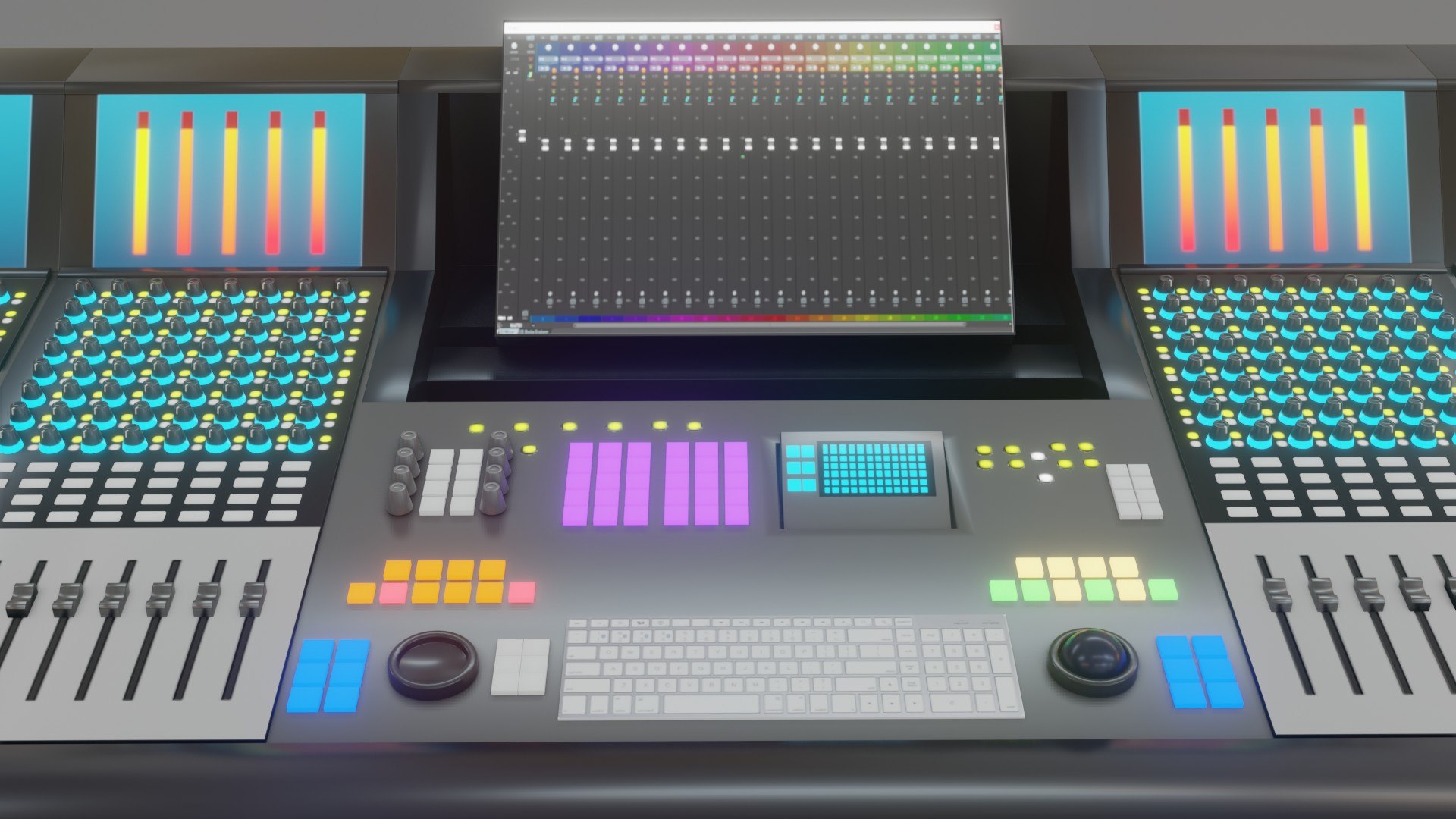 3D Digital Audio Mixer - Low Poly - GameReady - PBR model - TurboSquid ...