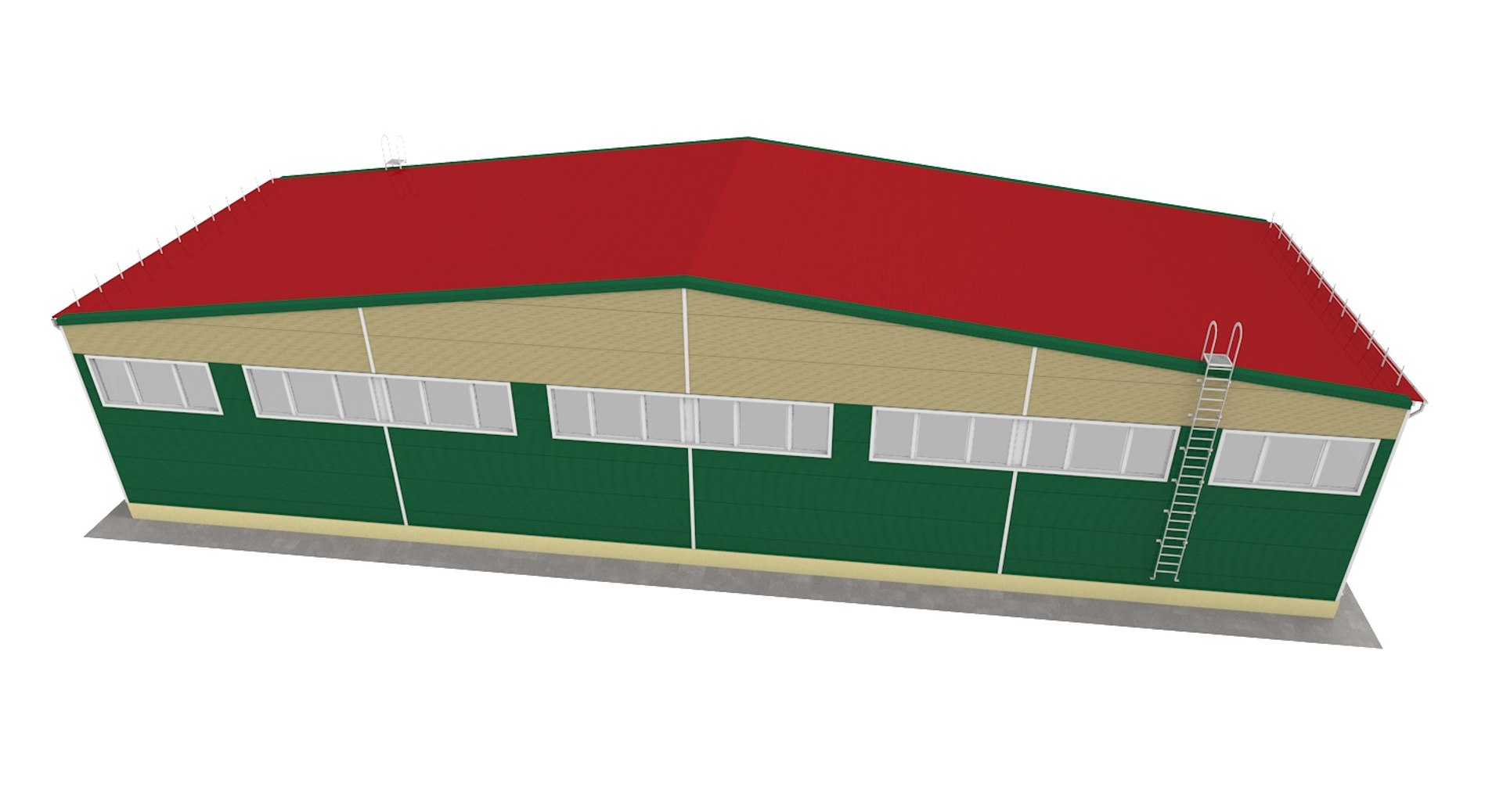 Small Town Garage Building 3D - TurboSquid 1516152