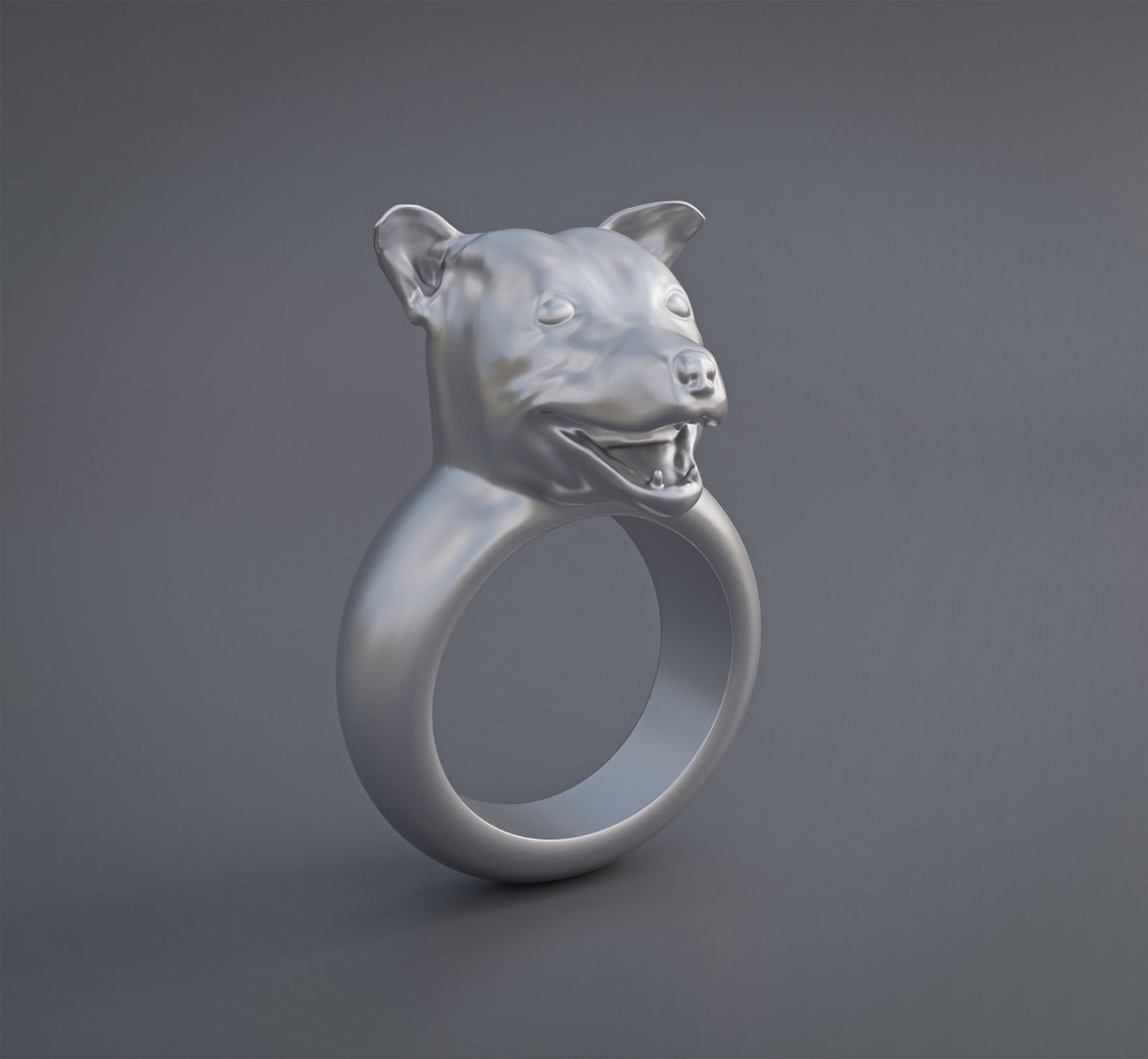 Pitbull Dog Ring 3D Model - TurboSquid 2111978