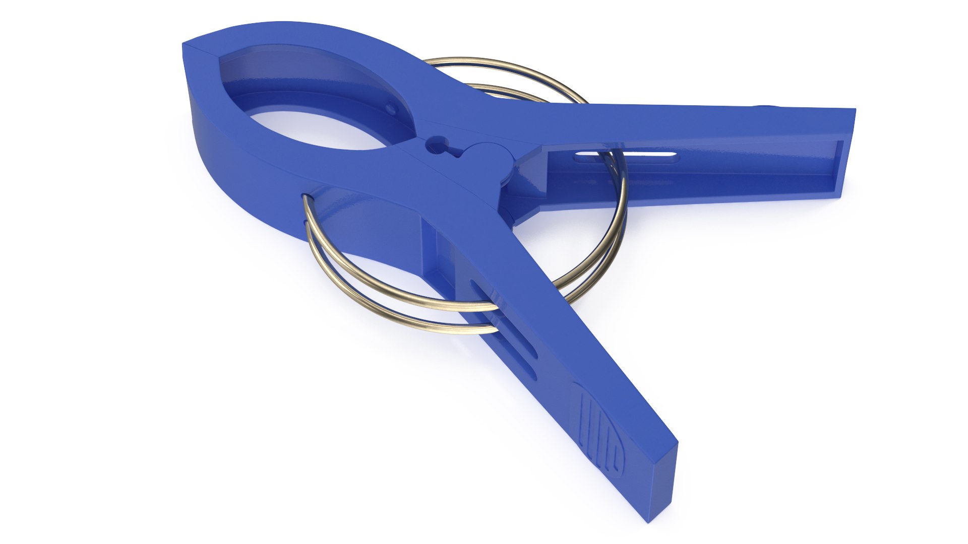 Clothes Peg Blue Plastic 3D Model - TurboSquid 1984557