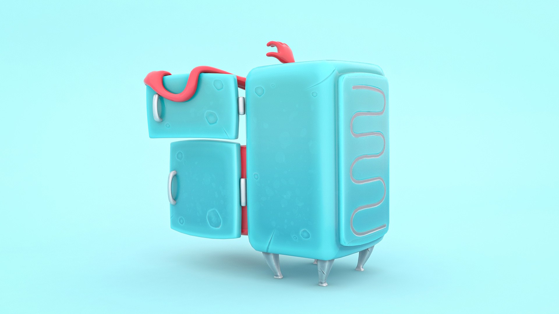 Evil Fridge 3D Model - TurboSquid 1899415