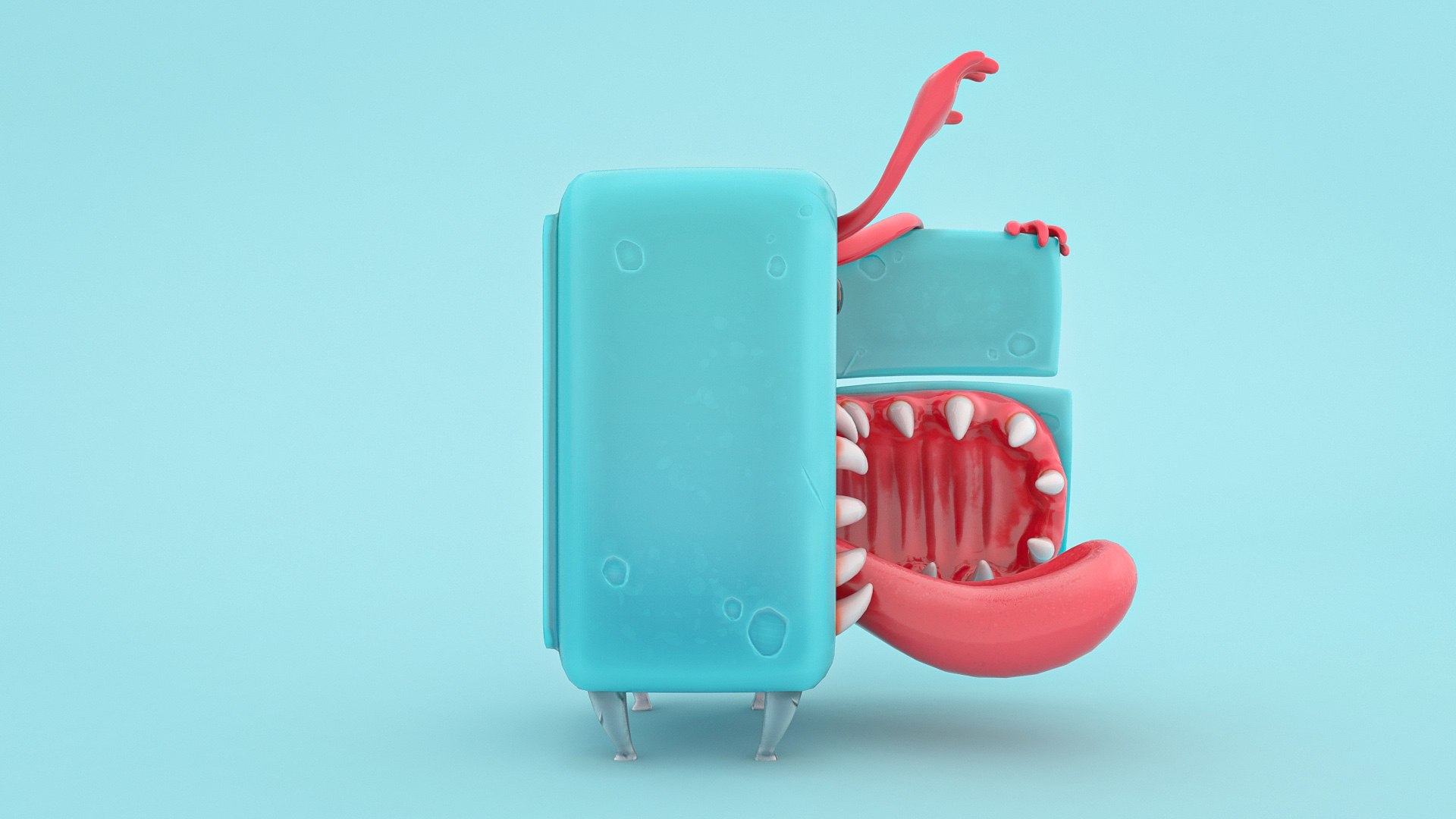 Evil Fridge 3D Model - TurboSquid 1899415