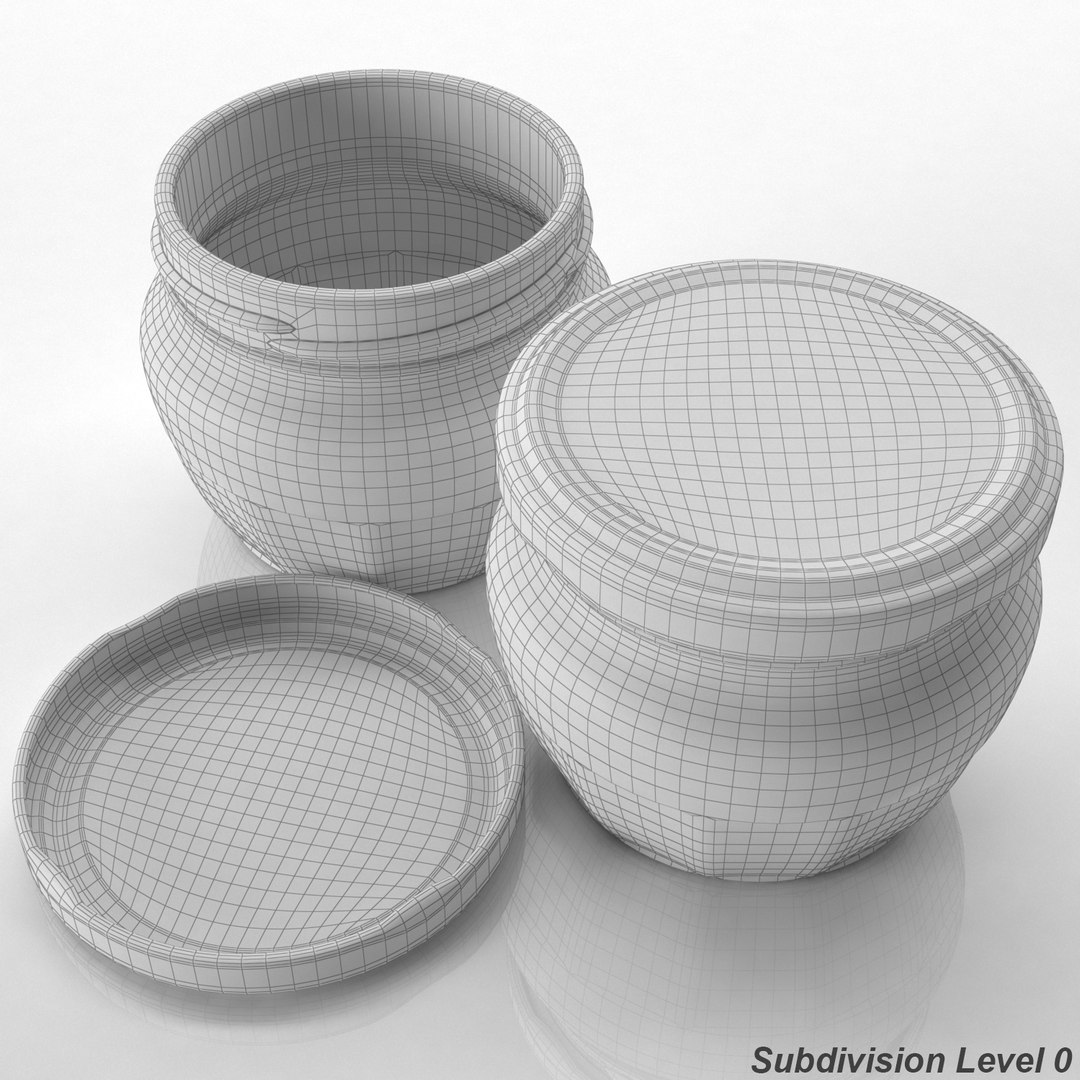 3D glass jar model - TurboSquid 1672725