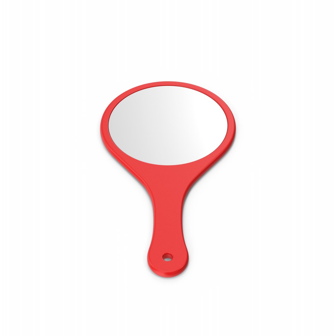Red Hand Mirror 3D Model - TurboSquid 1917199