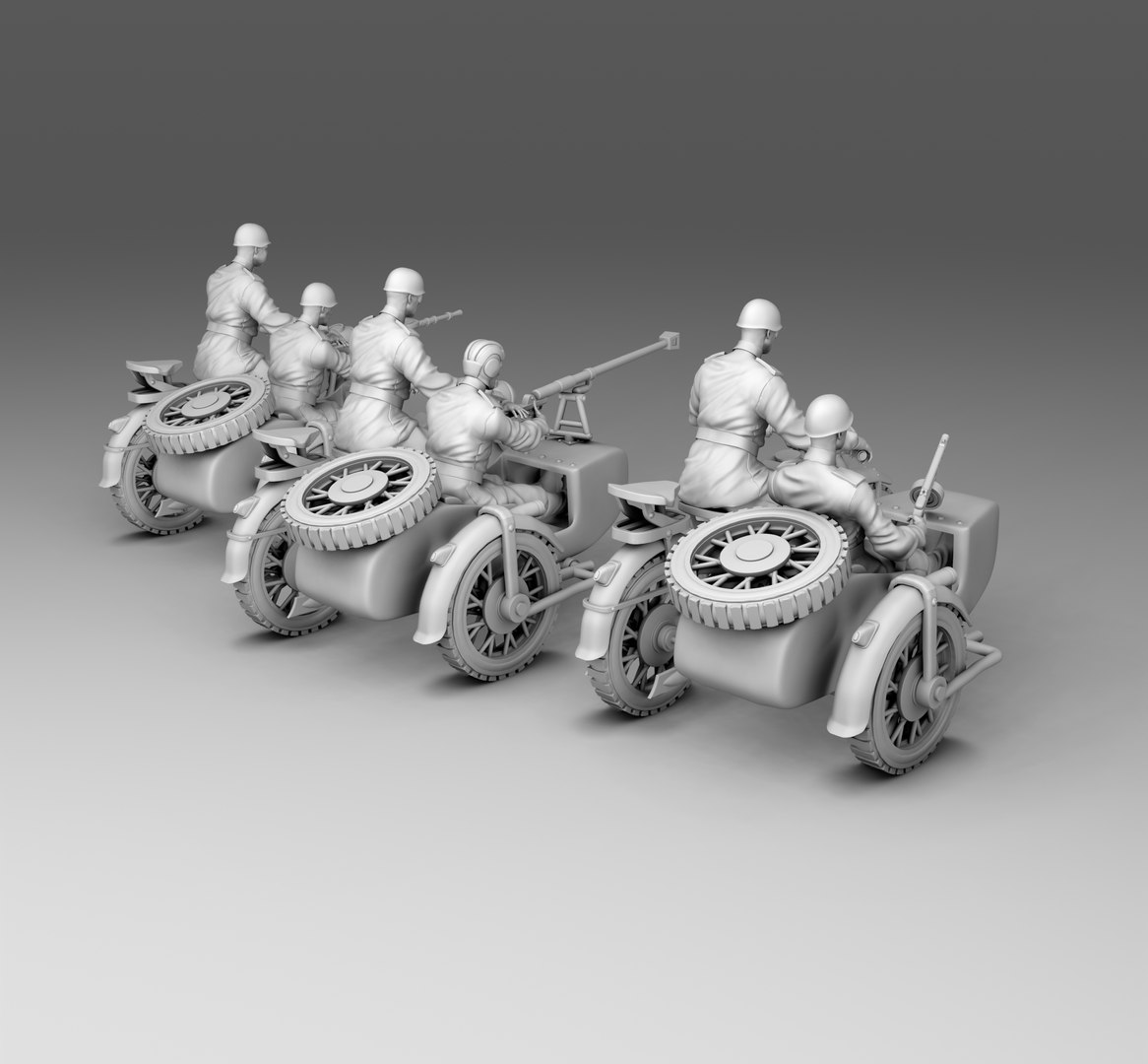 Military On A Bike Model - TurboSquid 1946505