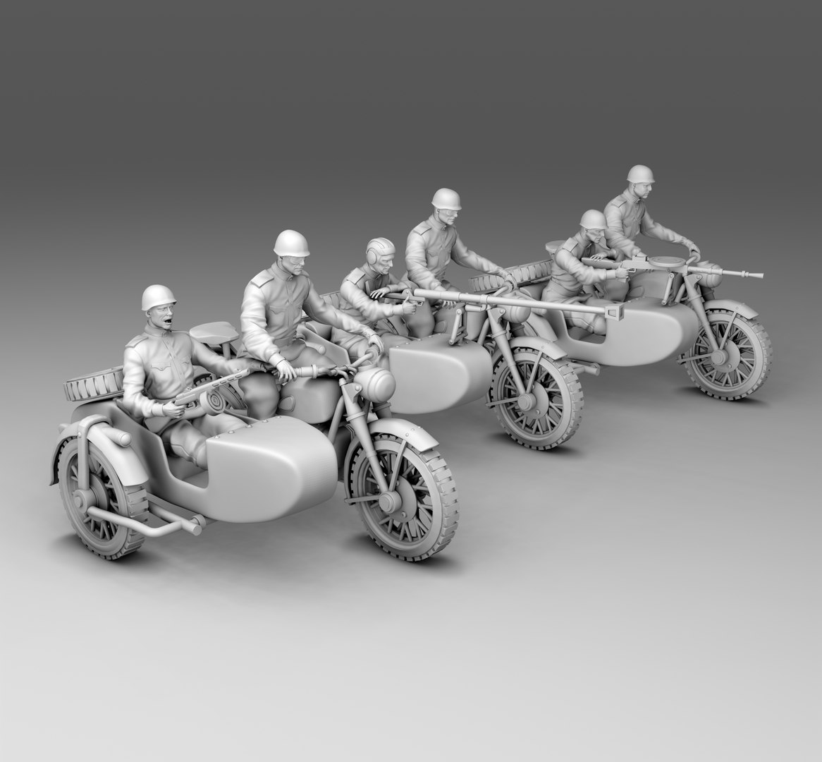 Military On A Bike Model - TurboSquid 1946505