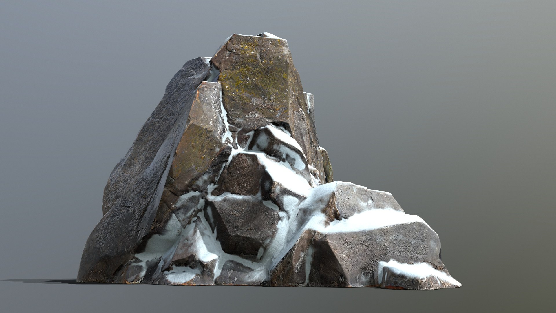 3D Snow Rocks Model - TurboSquid 2326494