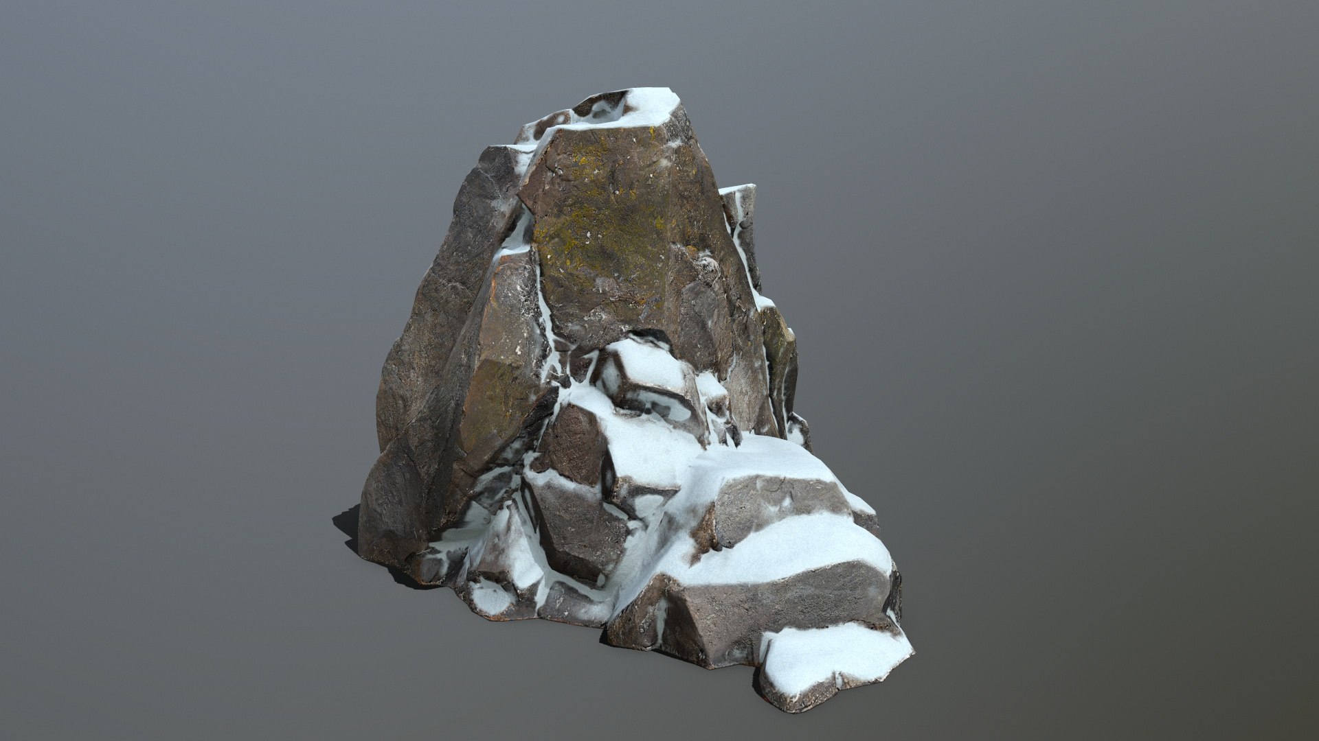 3D Snow Rocks Model - TurboSquid 2326494