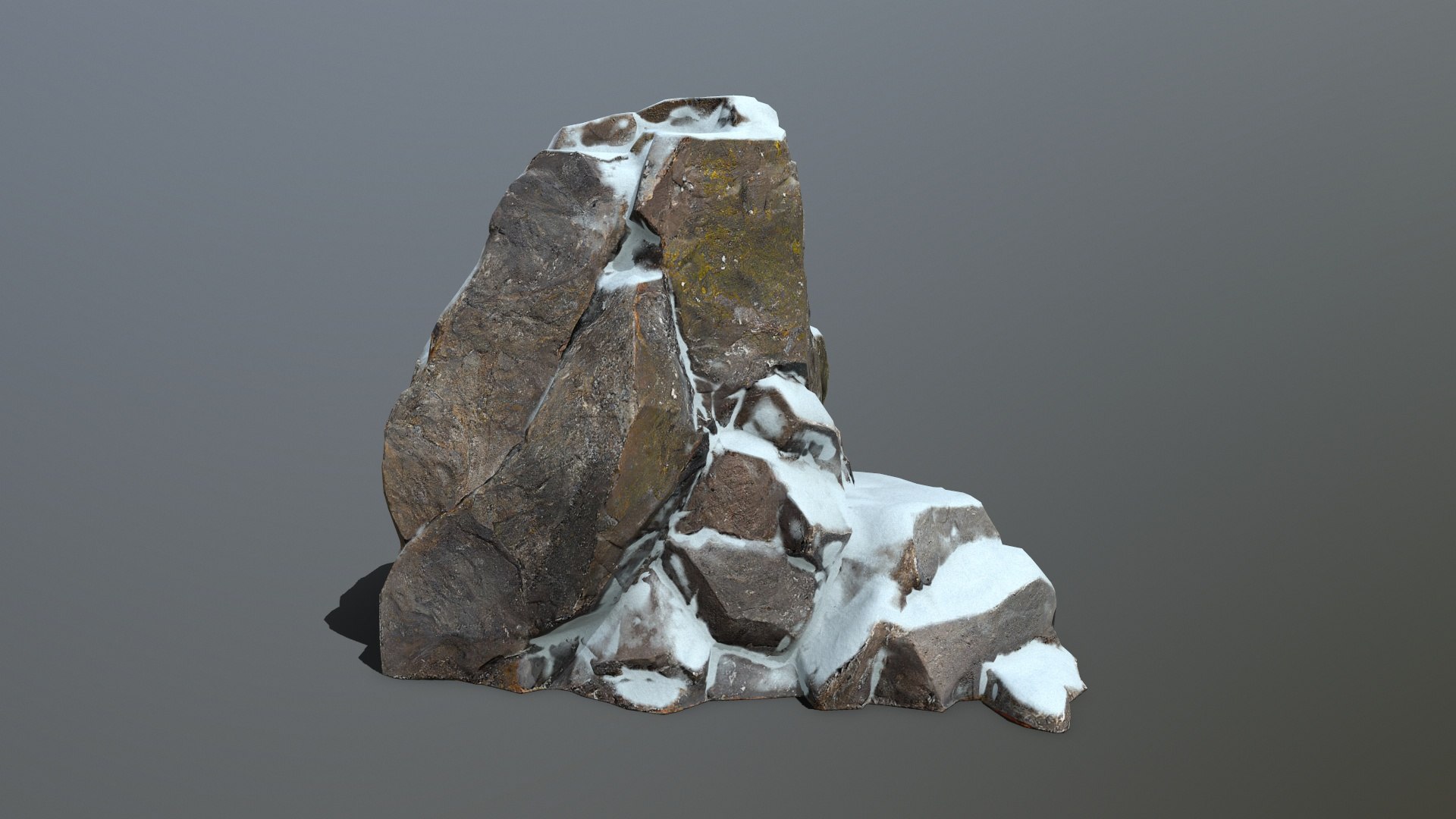 3D Snow Rocks Model - TurboSquid 2326494