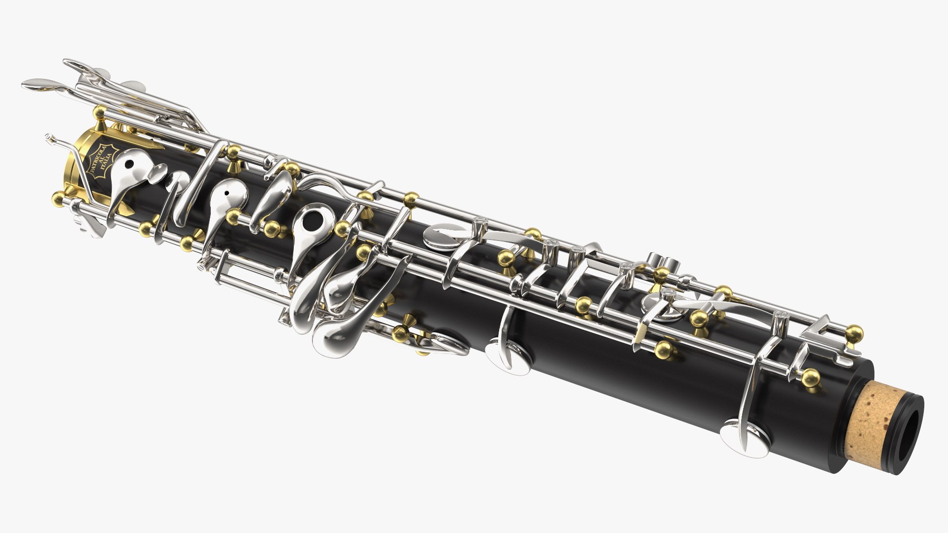 3D Woodwind Instrument Oboe Disassembled - TurboSquid 2189788