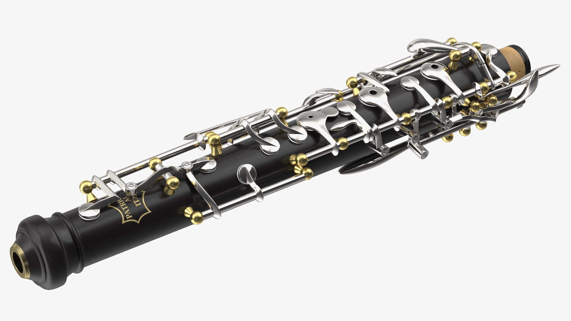 3D Woodwind Instrument Oboe Disassembled - TurboSquid 2189788