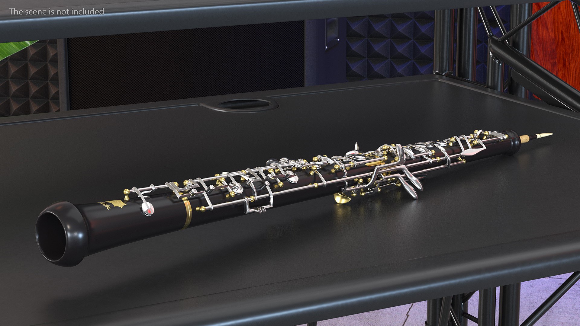 3D Woodwind Instrument Oboe Disassembled - TurboSquid 2189788